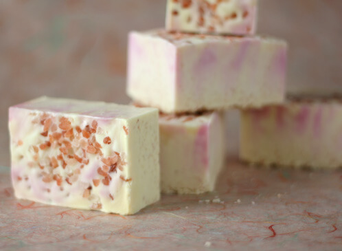 Pink Sea Salt Cold Process Soap Tutorial