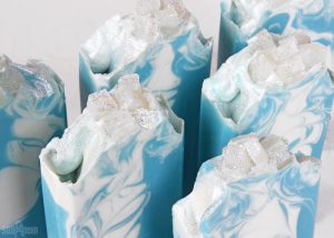 Sparkling Snowdrop Cold Process Soap Tutorial - Teach Soap