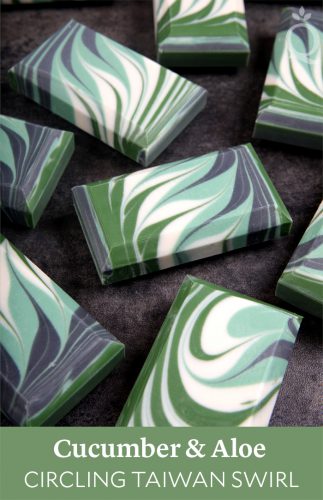 Cucumber & Aloe Circling Taiwan Swirl Soap - Soap Queen